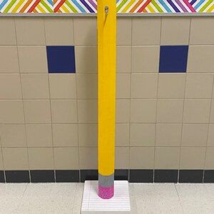 Pencil Stand-4ft Teacher Pencil Decor, Classroom Decor, Door Hanger ...