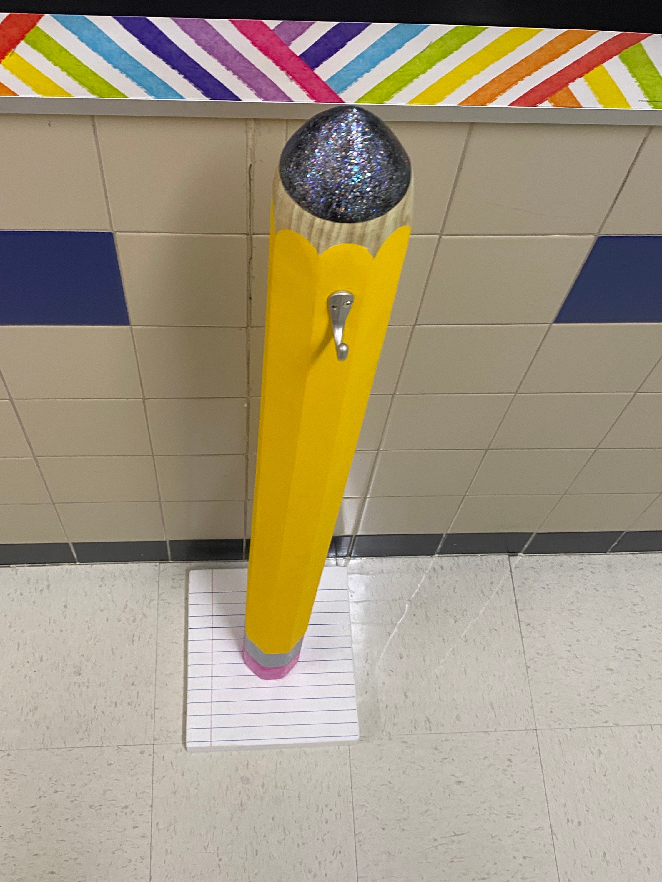 Pencil Stand-4ft Teacher Pencil Decor, Classroom Decor, Door Hanger ...