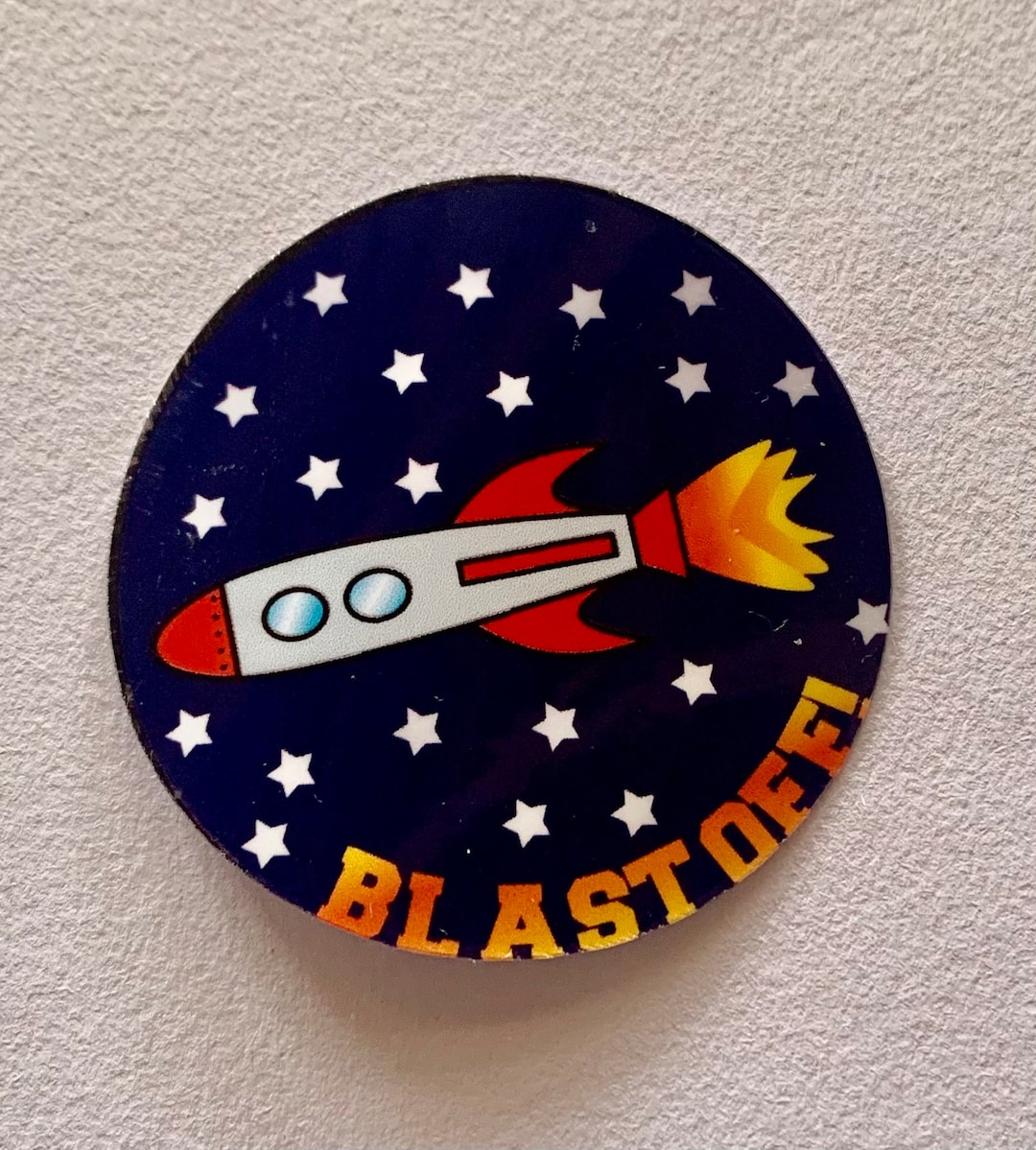 Blast Off! Rocket Space Sticker - Etsy