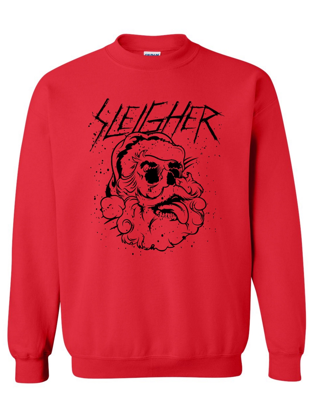 Sleigher Christmas Crew Neck Sweatshirt, Santa Clause, Ugly Sweater ...