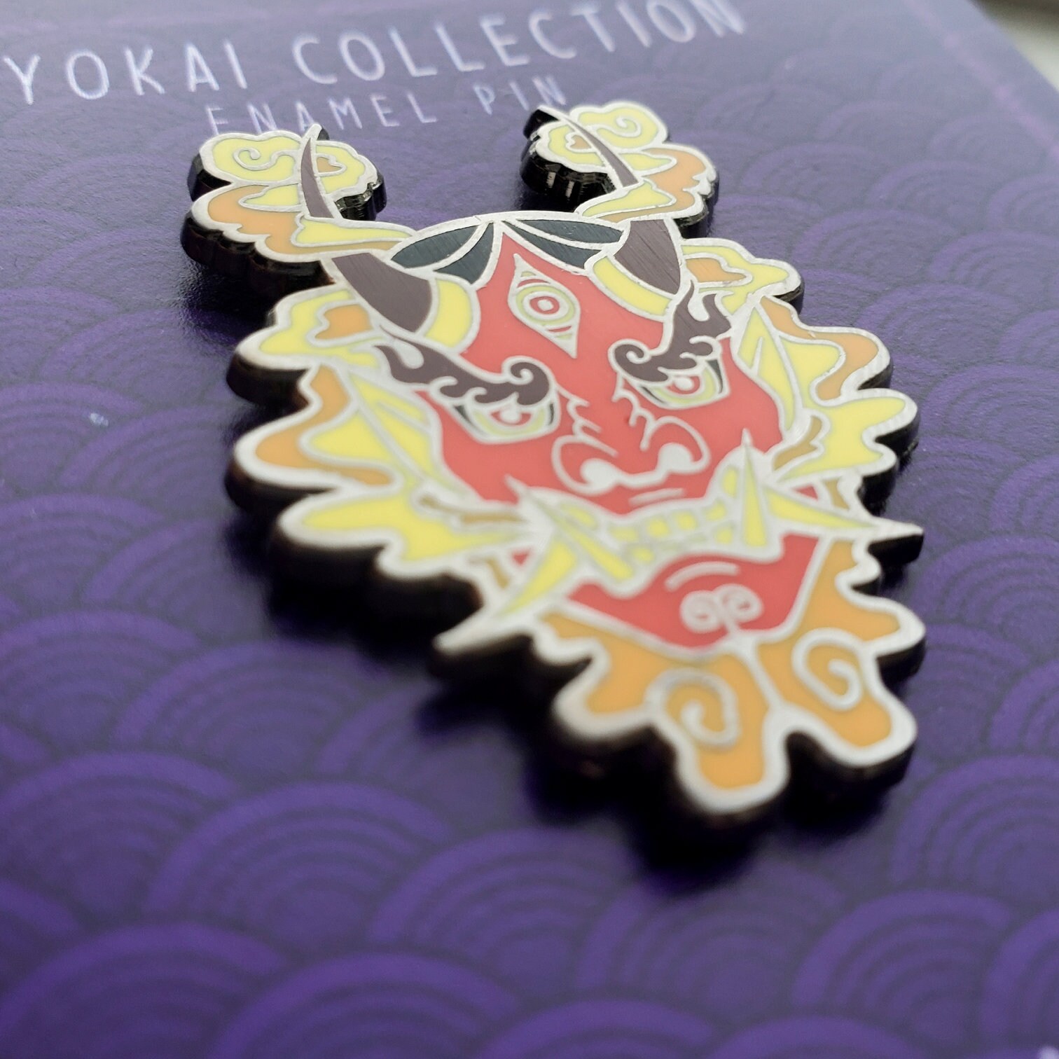 MISPRINTED! ONI PINS, Yellow Eared Oni Pins, Enamel Pins, Yokai Pins, Japanese Folklore ...