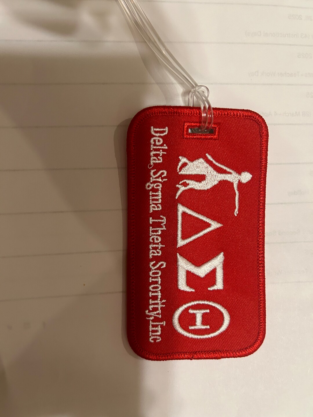 Delta Sigma Theta Luggage Tag - Etsy