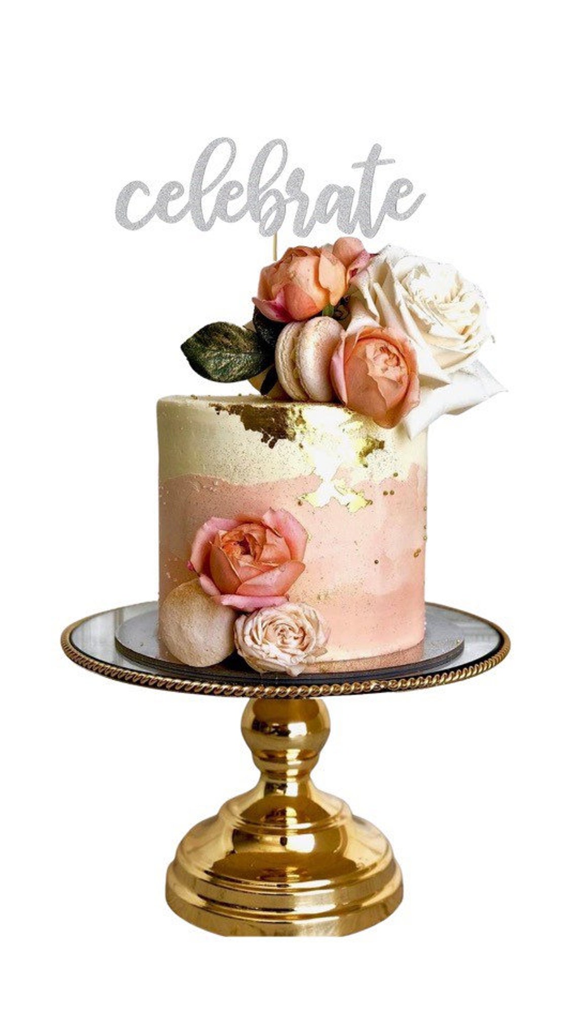 Celebrate Cake Topper - Etsy