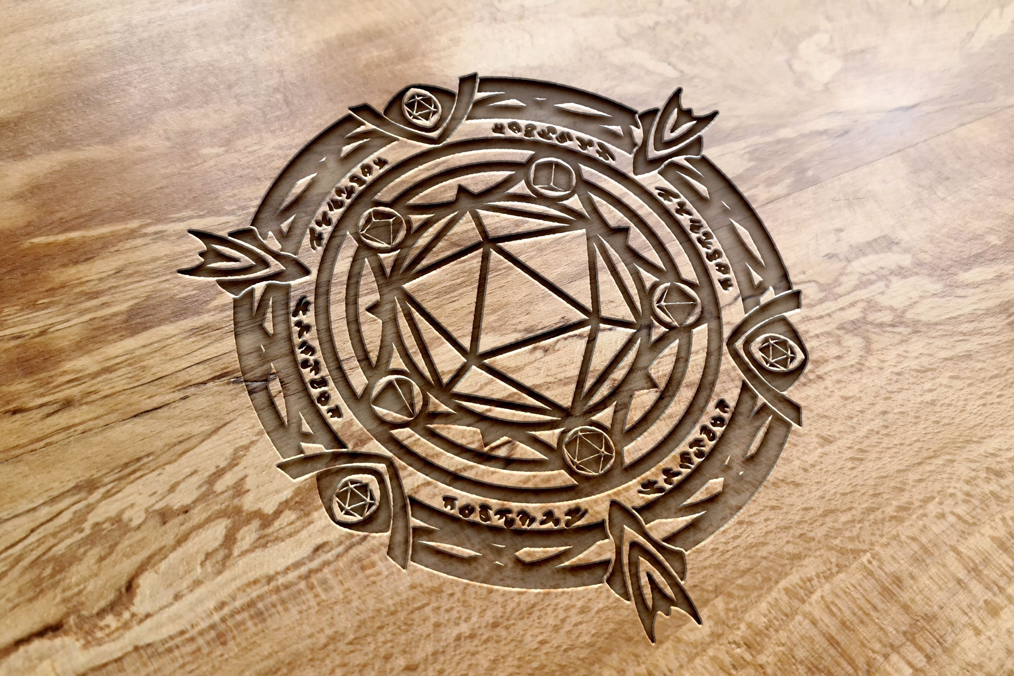 Magic Circle D20 Dice SVG: RPG Cut Files (digital Download) - Etsy