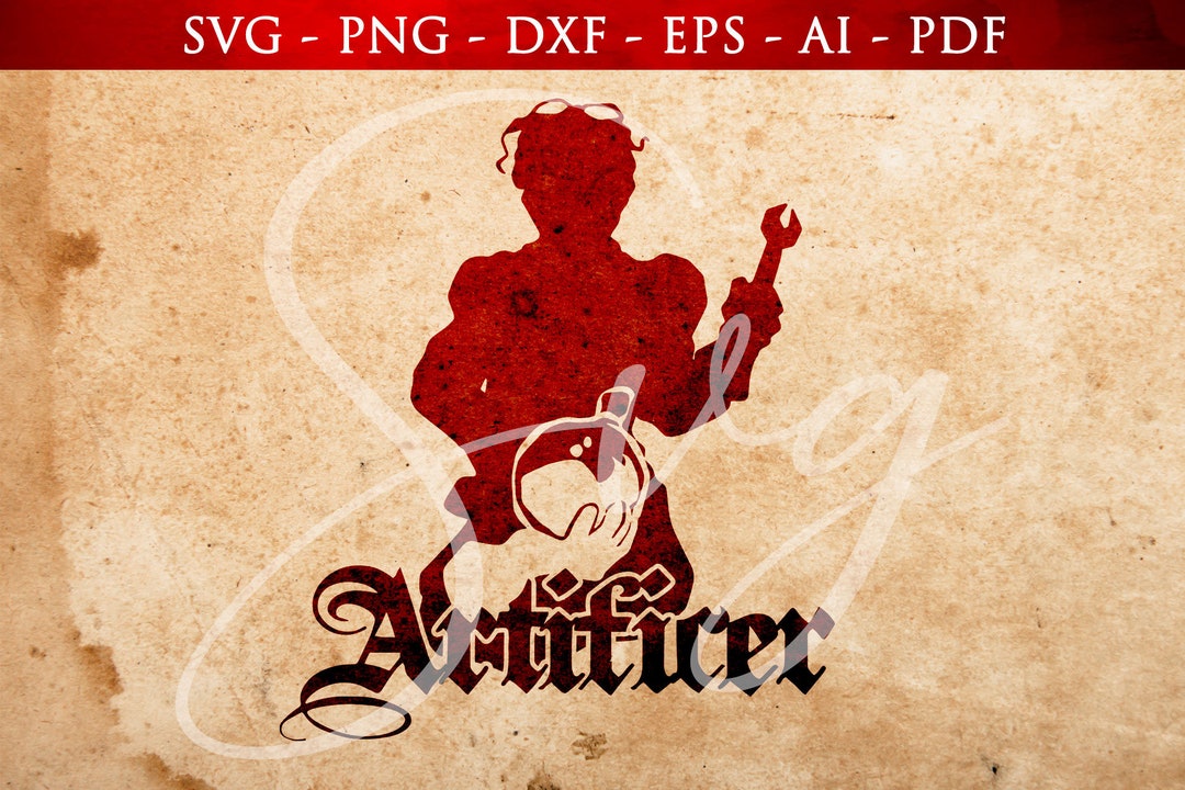 RPG Artificer Silhouette Svg, RPG Class Emblem Svg, RPG Svg, D20, Rpg ...