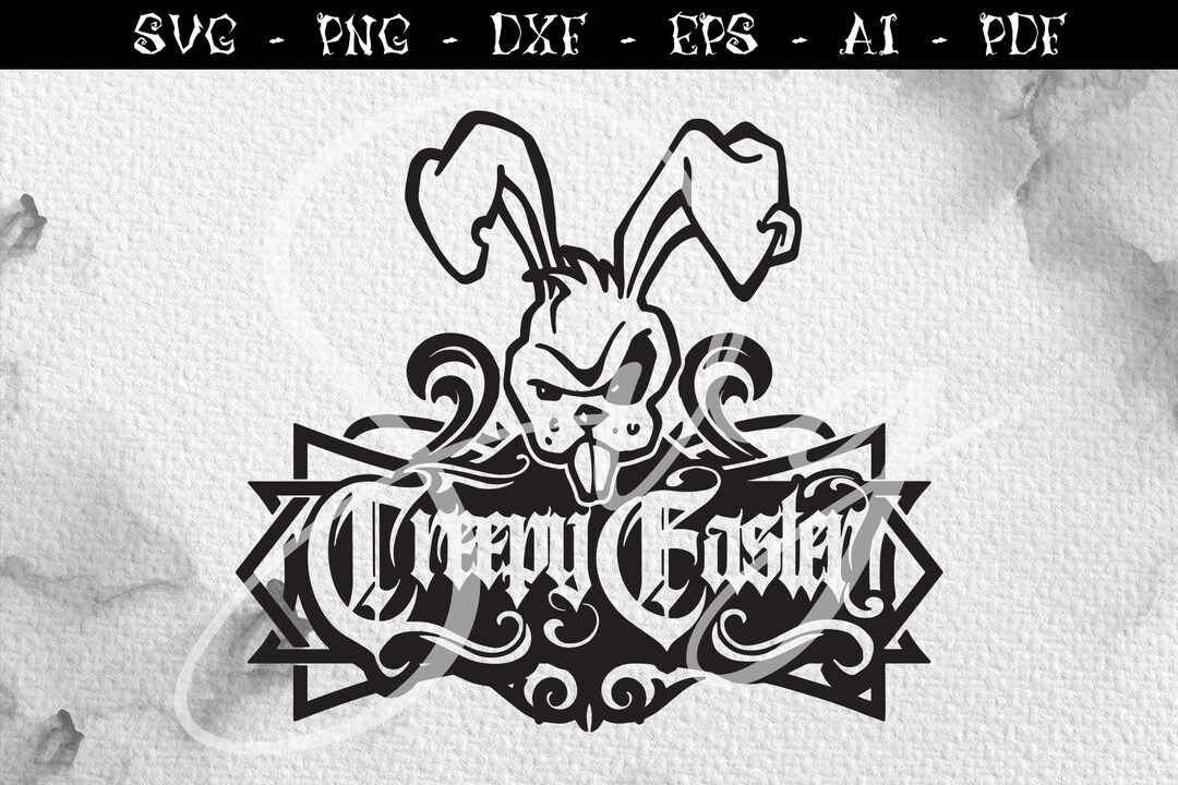 Creepy Easter Svg, Goth Easter Svg, Spooky Easter, Happy Easter Day ...