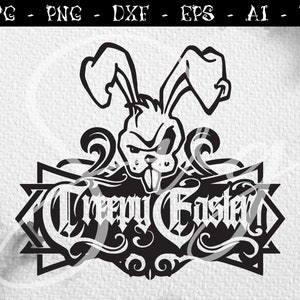 Creepy Easter Svg, Goth Easter Svg, Spooky Easter, Happy Easter Day ...
