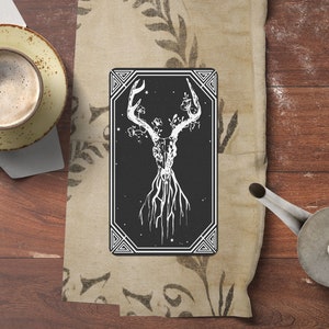 Oracle Deck SVG, Oracle Cards, Mystic Svg, White Stag Skull Svg, Tarot ...
