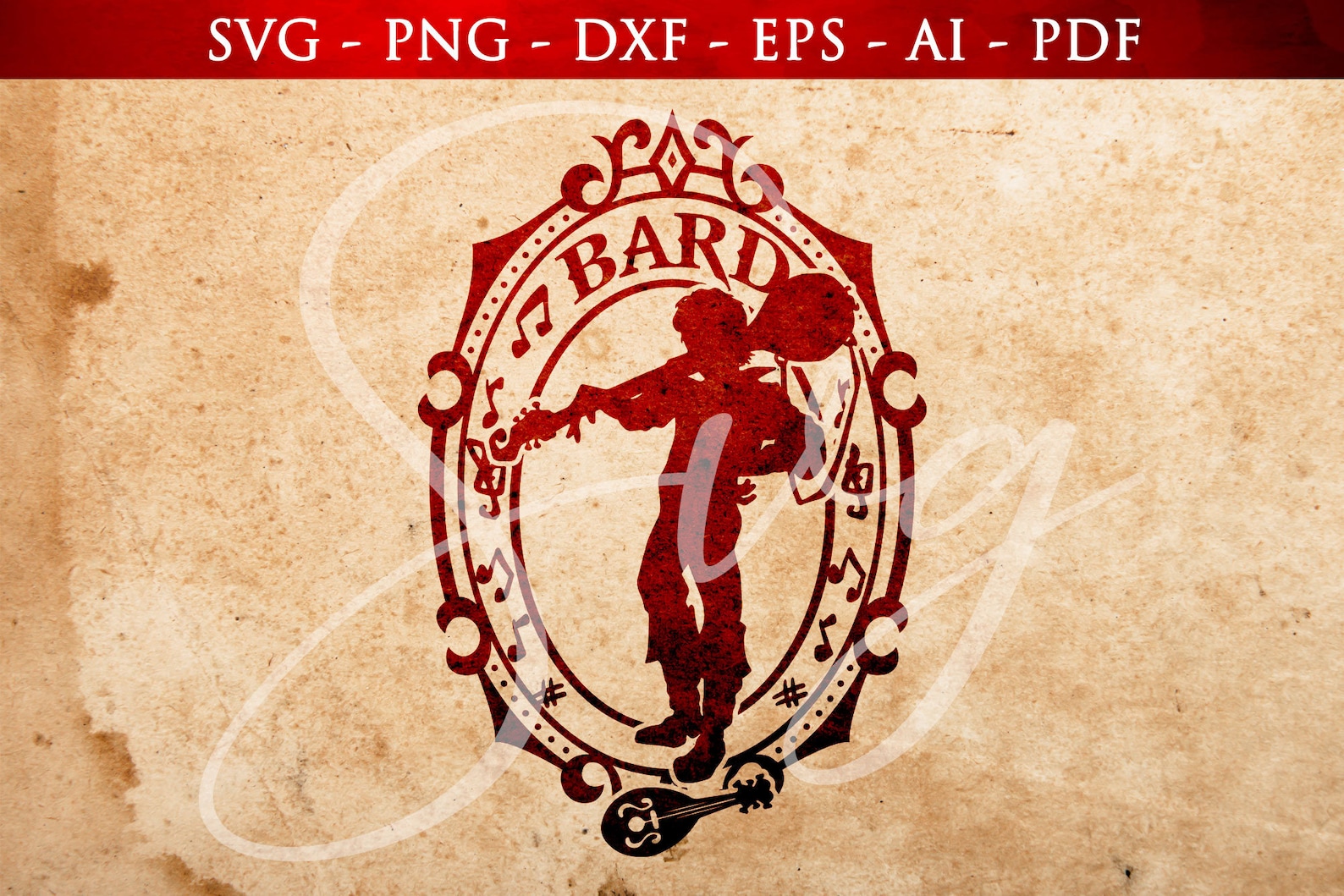 Bard Svg RPG Svg D20 Rpg Games Png Dxf Eps Ai Pdf - Etsy