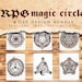 RPG Magic Circle BUNDLE, D20 Svg, RPG Arcane Circle, Polyhedral Dice ...