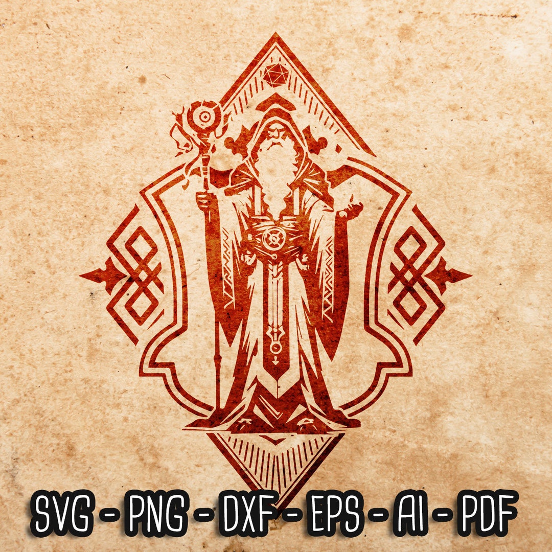Cleric Svg, Class Emblem Character, RPG Svg, D20, Rpg Games, TTRPG ...