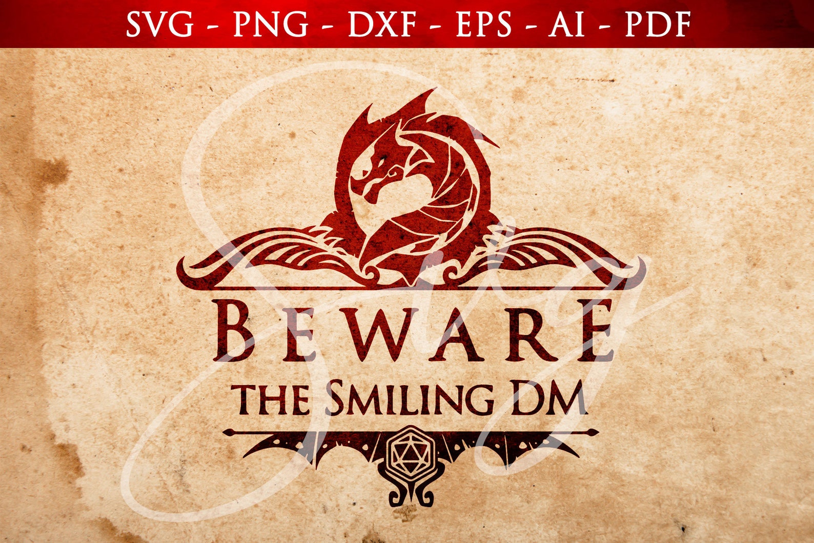 Beware the Smiling DM RPG Svg Dungeon Master D20 Rpg - Etsy