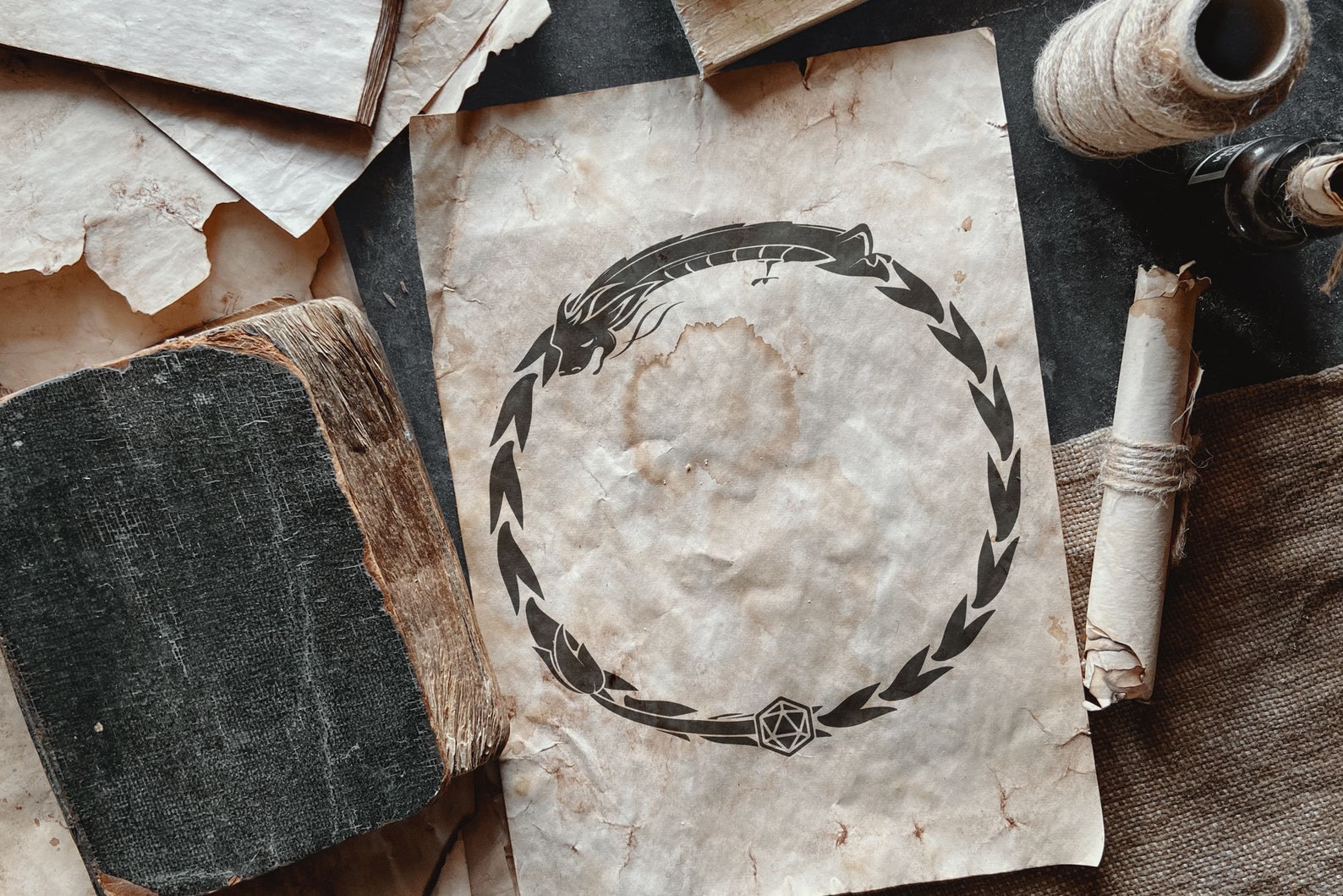 RPG Circle Frame Svg Circle Svg Dice Svg Rpg Games Role | Etsy