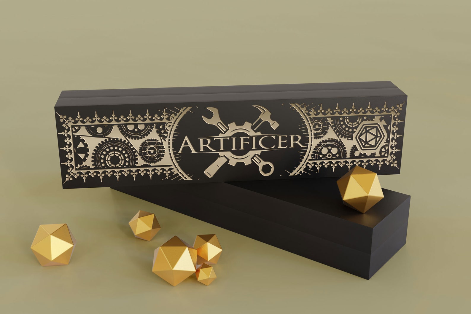 RPG Artificer Svg, Dice Box Svg, Dice & Pencil Box Design, Pathfinder ...
