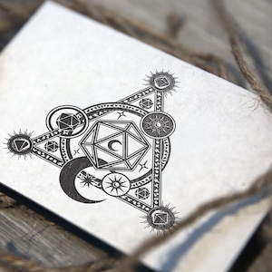 RPG Magic Circle BUNDLE, D20 Svg, RPG Arcane Circle, Polyhedral Dice ...