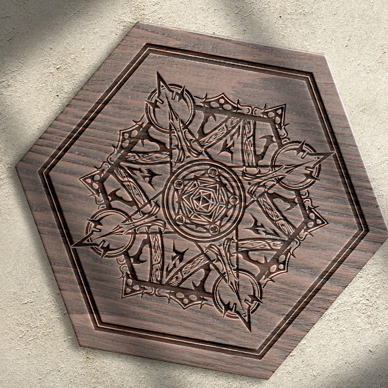 Arcane Sigil Dice Box SVG: Laser Cut Compass Design (digital File) - Etsy