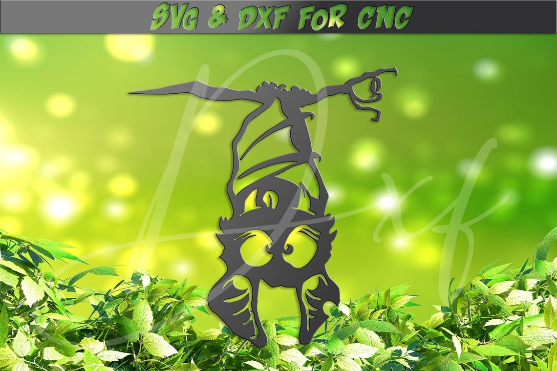 Funny Night Bat Tree Spike DXF and SVG Bird on Branche Svg | Etsy