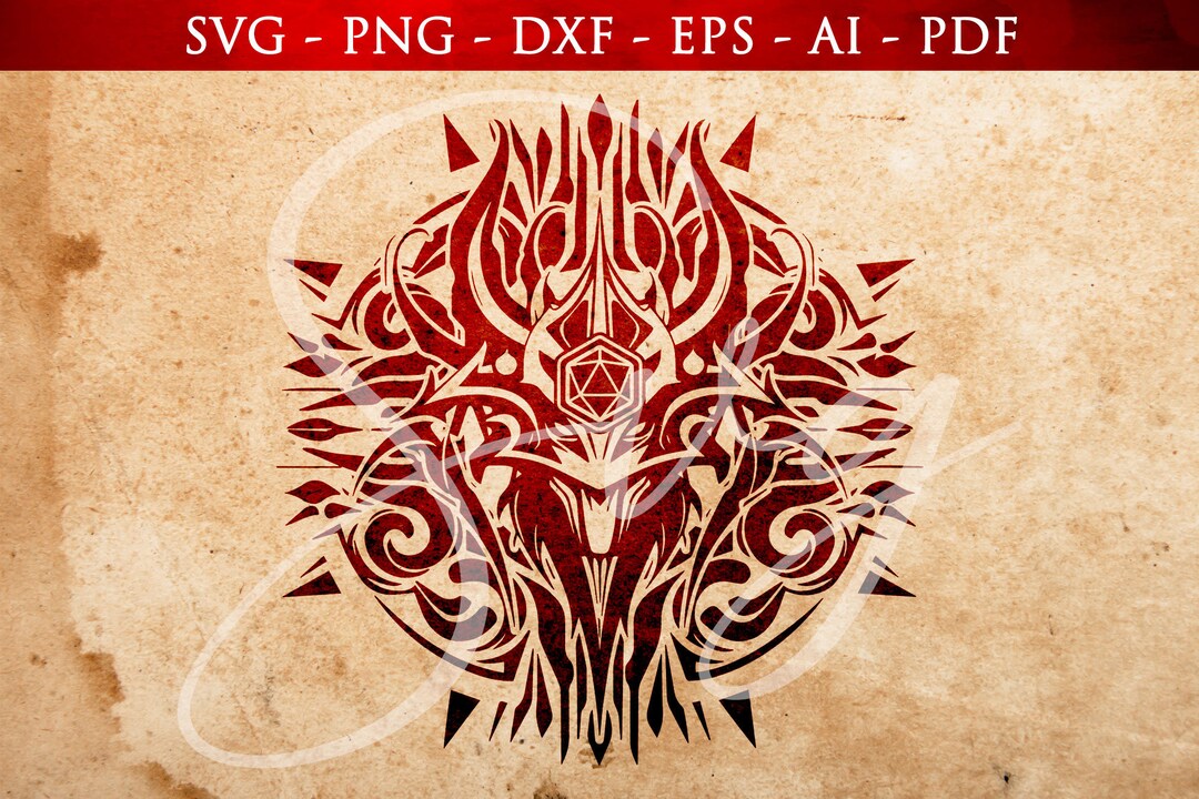 Spell Circle 04 SVG, Magic Circle SVG, Magic Dice Circle, Polyhedral ...