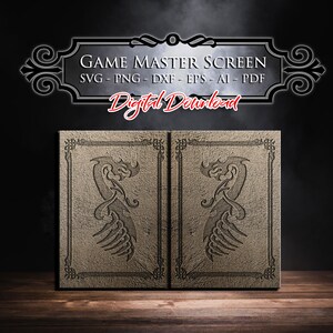 Game Master Screen Svg, Viking Figurehead Screen Cut File, Rpg Games ...