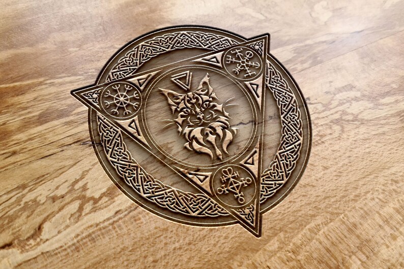 Celtic Animal Zodiac SVG Cat Svg Spirit Animals Runes - Etsy