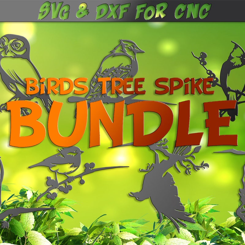 Dxf Metal Birds on Tree - Etsy