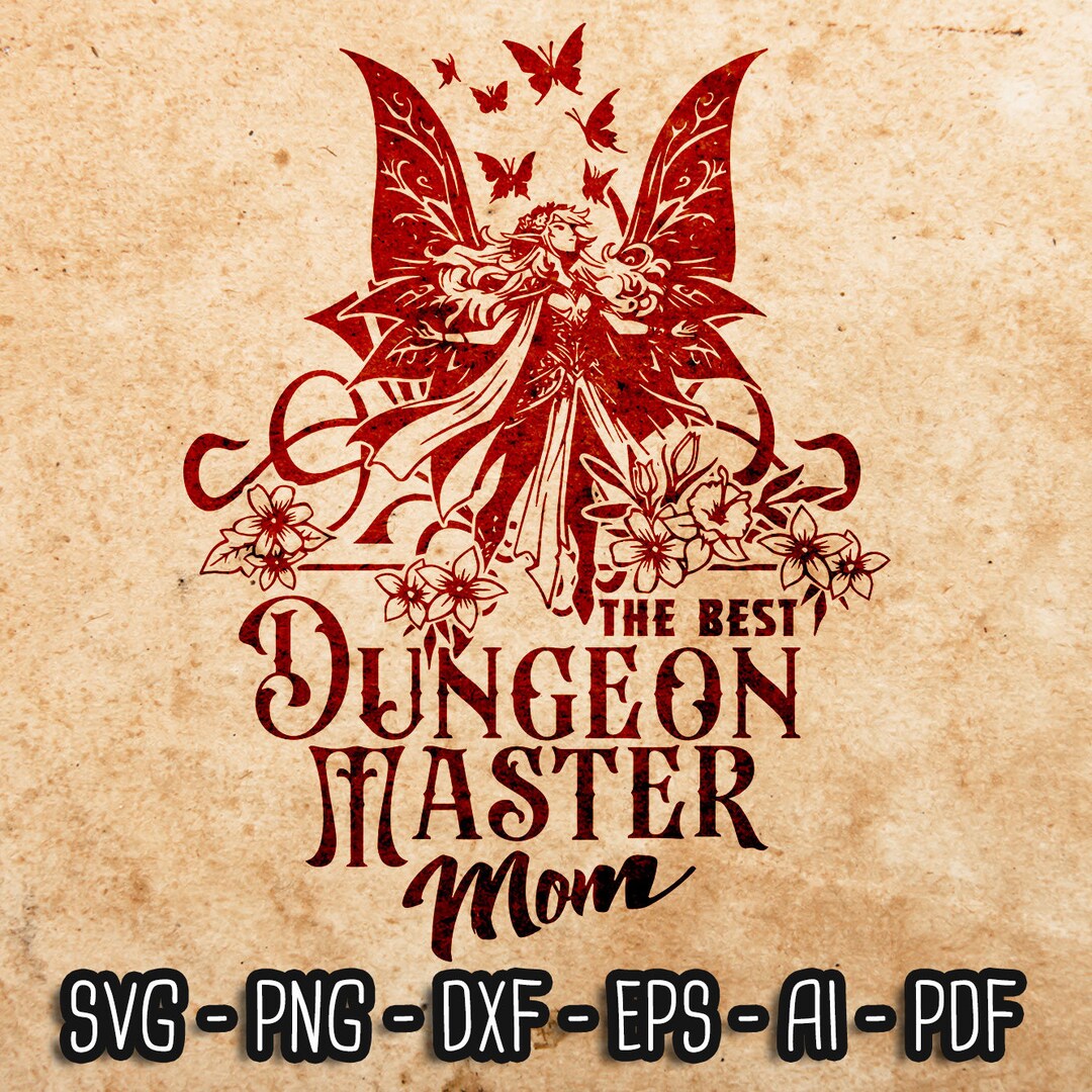 Best Dungeon Master Mom SVG Butterfly Png Mothers Day - Etsy