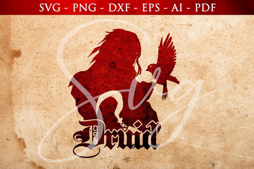 RPG Druid Silhouette Svg, RPG Class Emblem Svg, RPG Svg, D20, Rpg Games ...