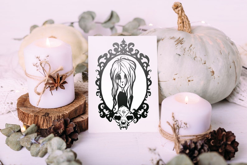 Zombie Girl SVG Gothic Svg Raise the Dead Clipart Horror - Etsy