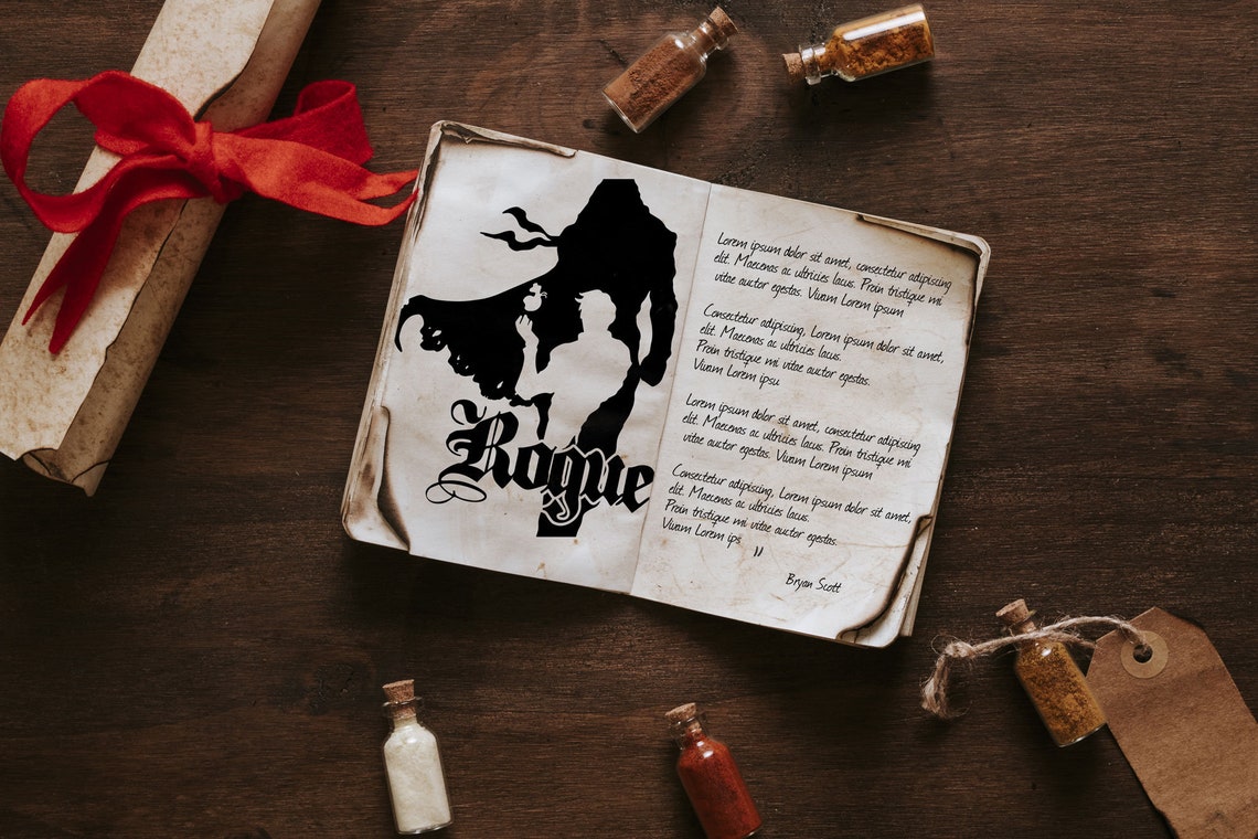 RPG Rogue Silhouettes Svg RPG Class Emblem Svg RPG Svg D20 - Etsy