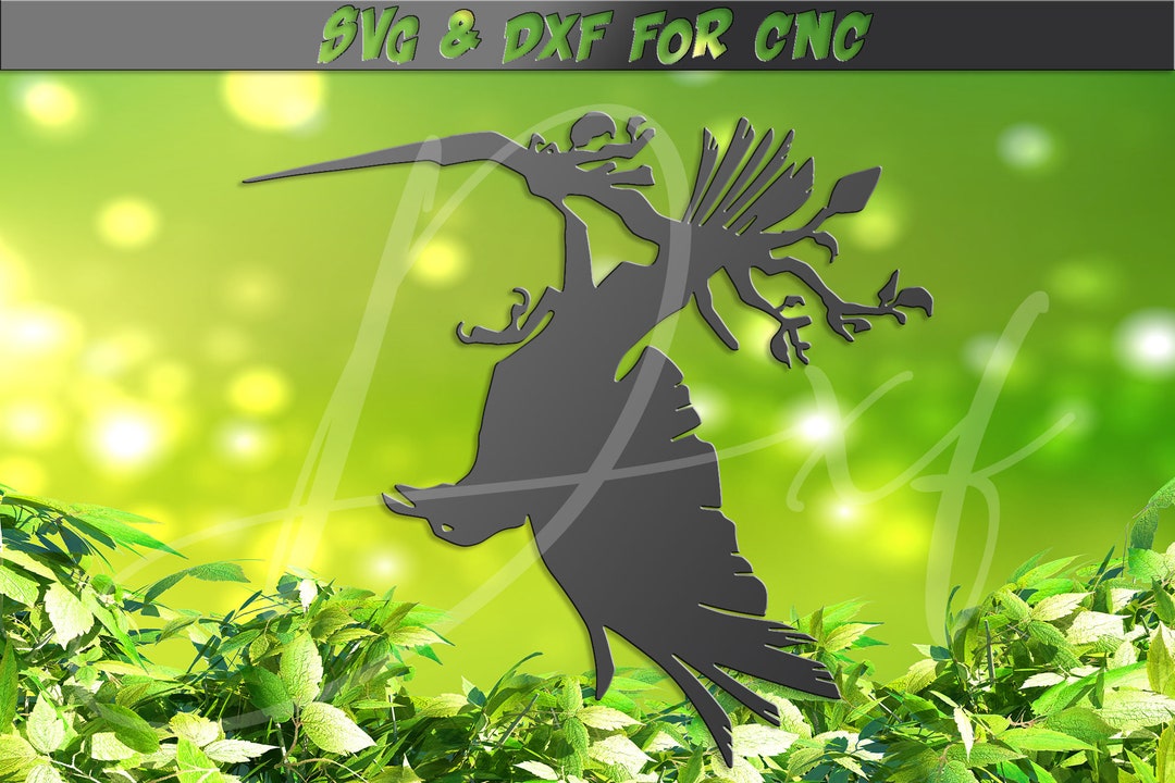 Crow Tree Spike DXF and SVG, Raven Dxf, Bird on Branche Svg, Bird Yard ...