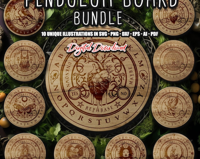 Pendulum Boards | 8 Printable Pendulum Boards and Guide | Reference ...