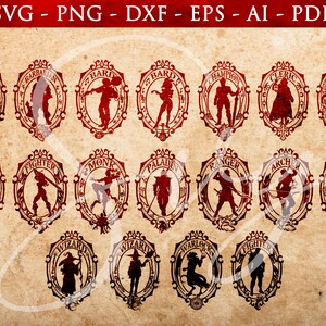 RPG Class Emblems Silhouette PACK 07, Rpg Games Svg, Pathfinder Gamer ...