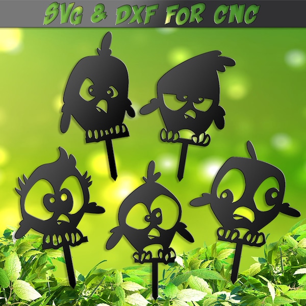 Funny Bird Garden Stakes - Etsy