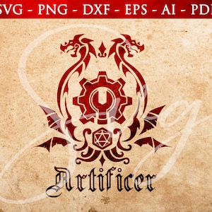 Artificer SVG, RPG Class Emblem, Rpg Games Svg , DM Svg, Pathfinder ...