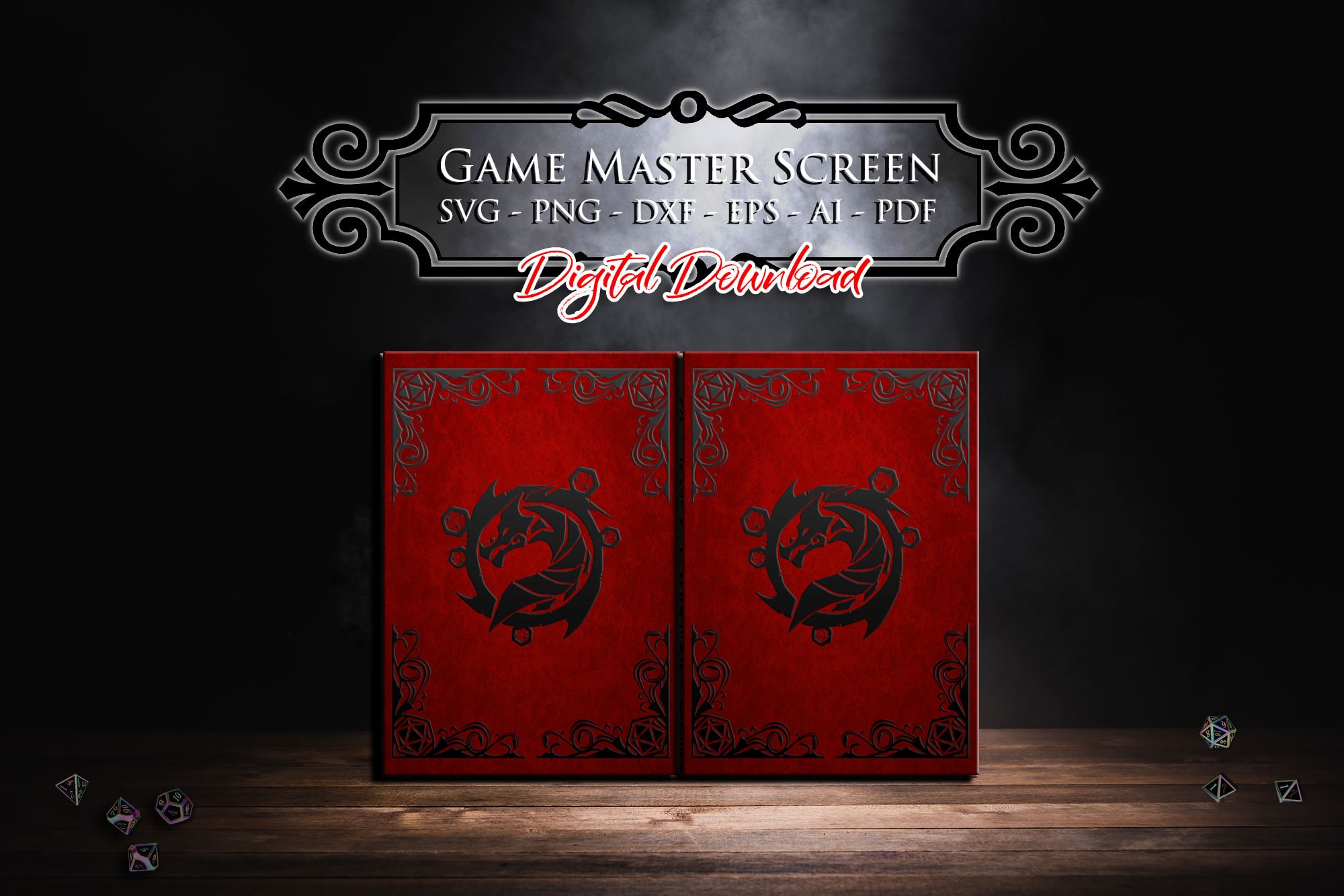 Game Master Screen Svg Table Top Gaming Screen Cut File Rpg - Etsy