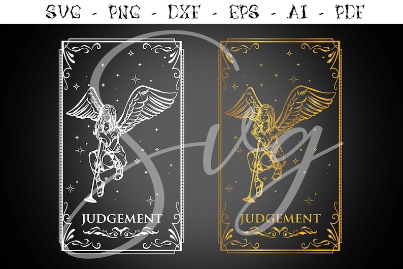 Tarot Svg JUDGEMENT SVG Fortune Teller Svg Mystic Svg - Etsy