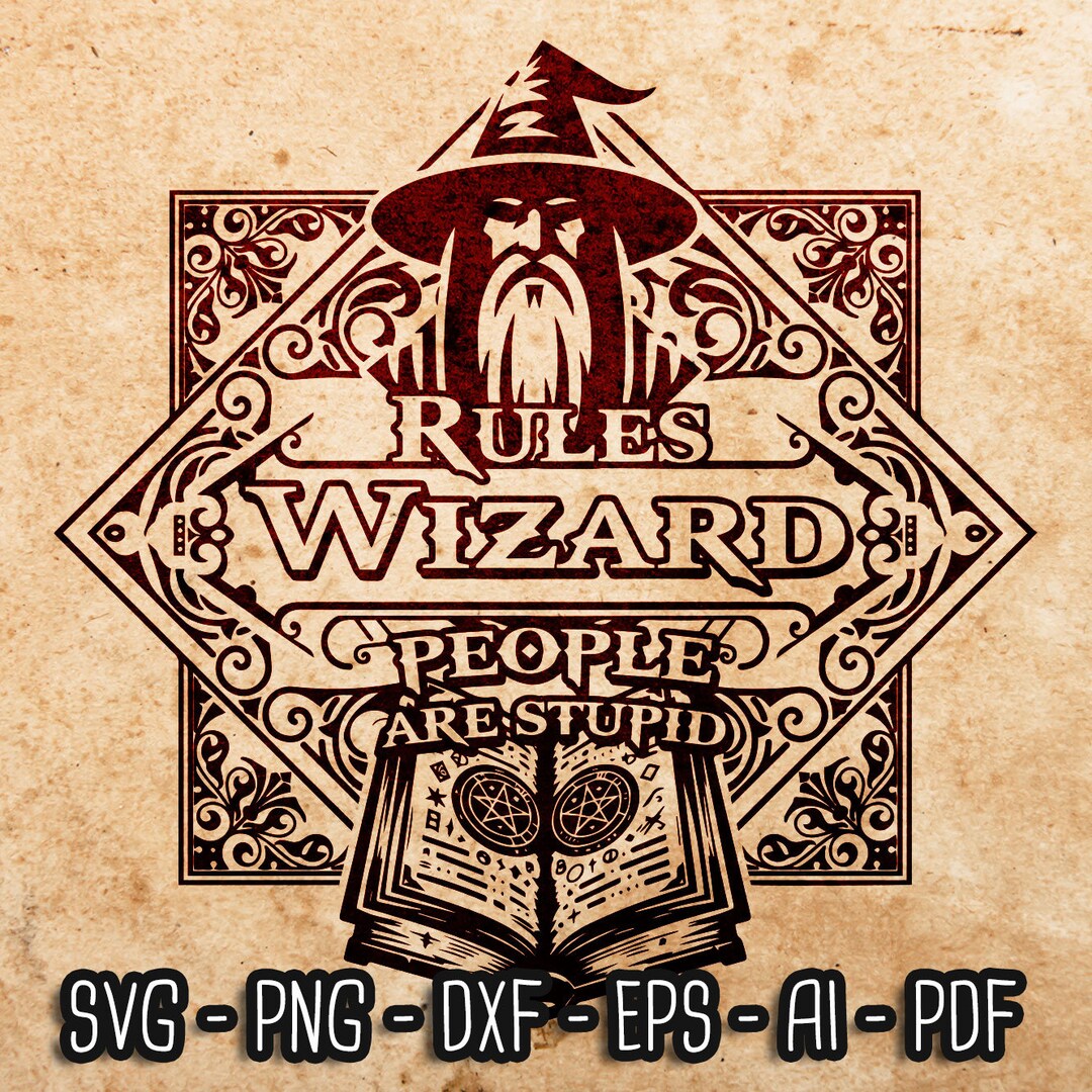 Reglas del mago SVG, Emblema de clase RPG, D20, juegos de rol svg ...