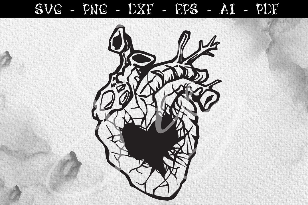 Broken Heart Svg, Heartbreak Svg, Shattered Heart, Heart Svg, Heart of ...