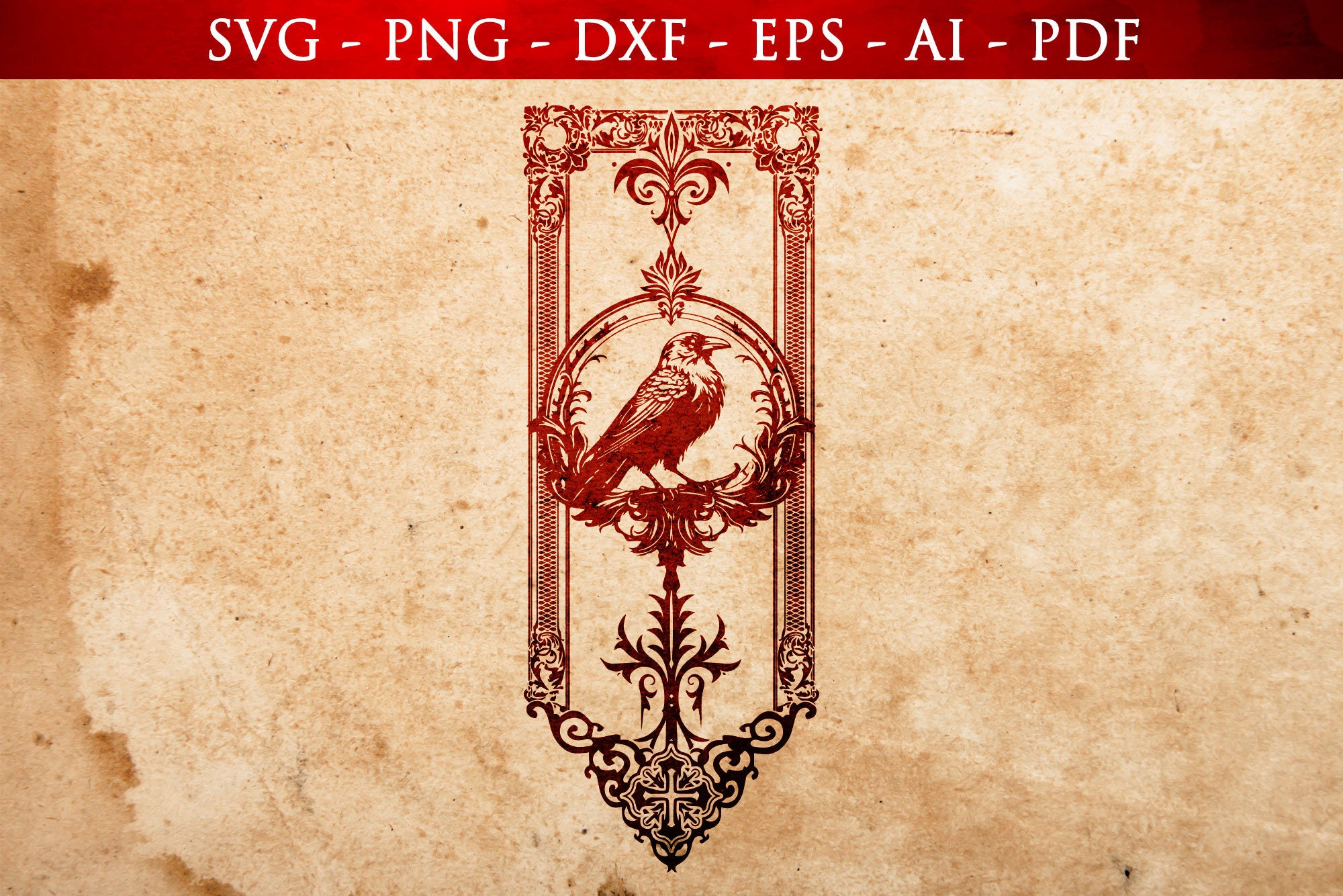 Medieval Raven Banner SVG: Fantasy Tapestry, Game Night Decor (digital ...