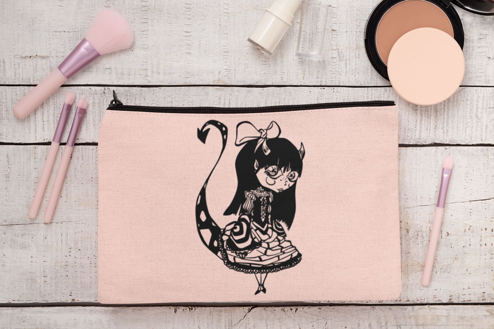 Gothic Svg Devil Girl SVG Creepy Girl Svg Spooky Goth - Etsy