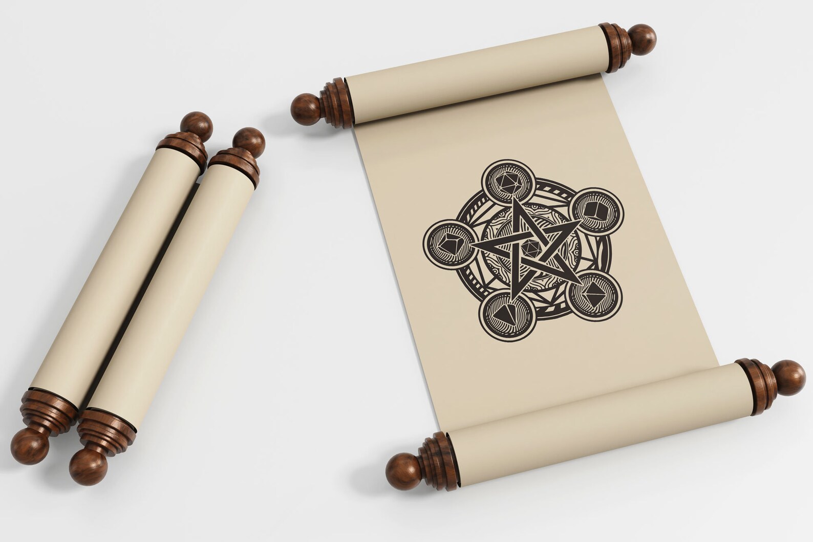 D20 SVG Pentagram Magic Circle SVG Polyhedral Dice Svg Rpg - Etsy