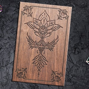 RPG Spell Cards Svg, Egyptian Scarab, Mystical Design, Block Card Svg ...