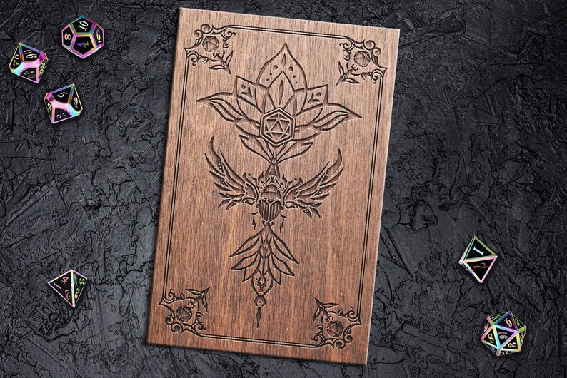 RPG Spell Cards Svg Egyptian Scarab Mystical Design Block - Etsy