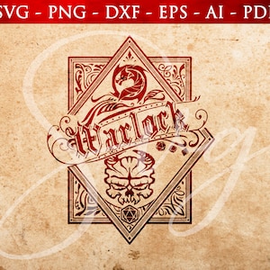 Warlock Svg, Dnd Class Emblem, Dnd Svg, Rpg Games, Role Playing Game ...