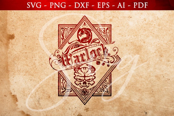 Warlock Svg Dnd Class Emblem Dnd Svg Rpg Games Role - Etsy