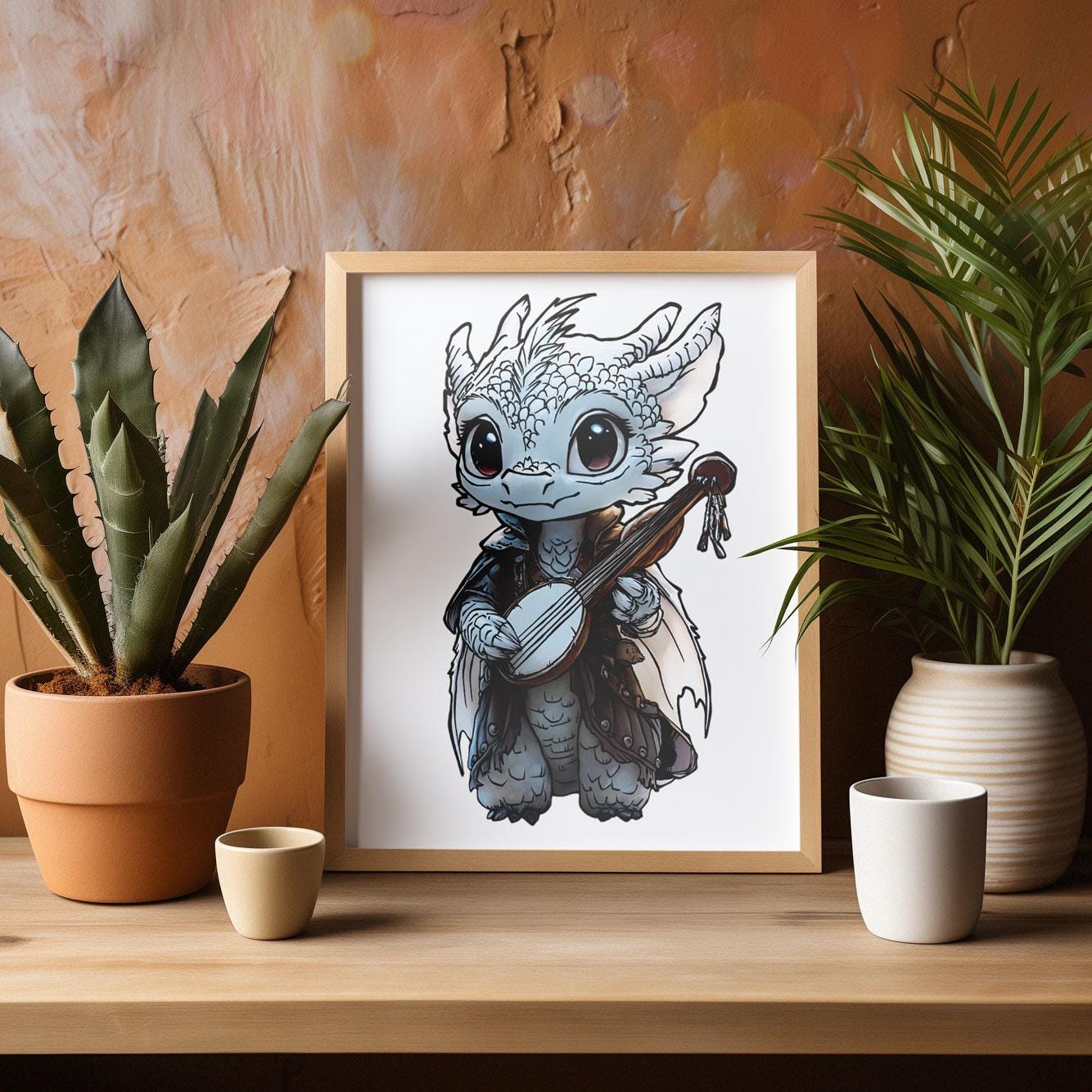 Ice Dragon Bard Clipart: RPG Character PNG (digital Download) - Etsy