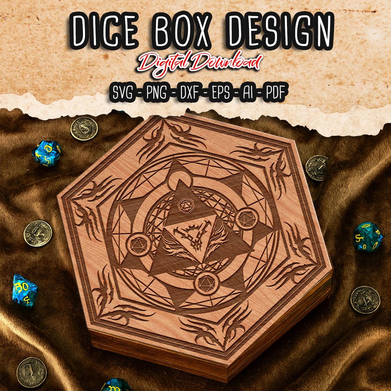 Arcane Sigil Dice Box SVG: Laser Cut Summoner's Seal Design (digital ...