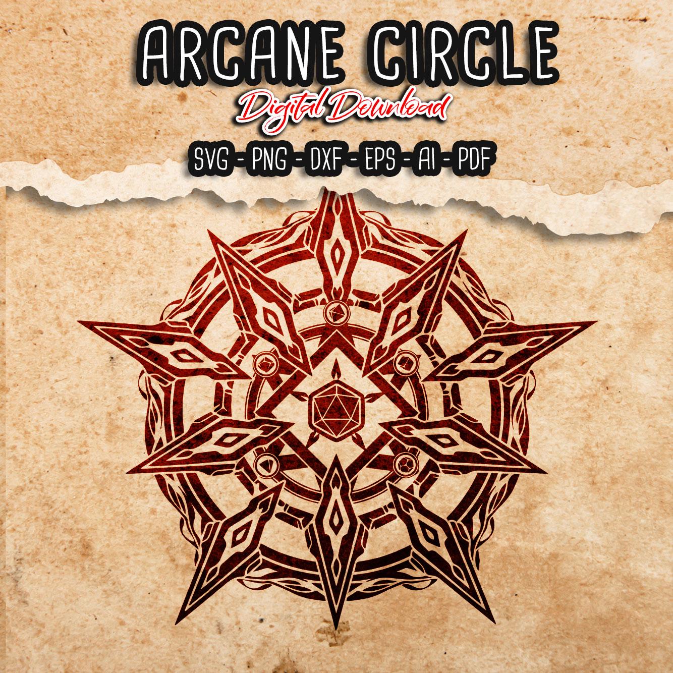 Arcane Magic Circle SVG: Fantasy RPG Symbol (digital File) - Etsy
