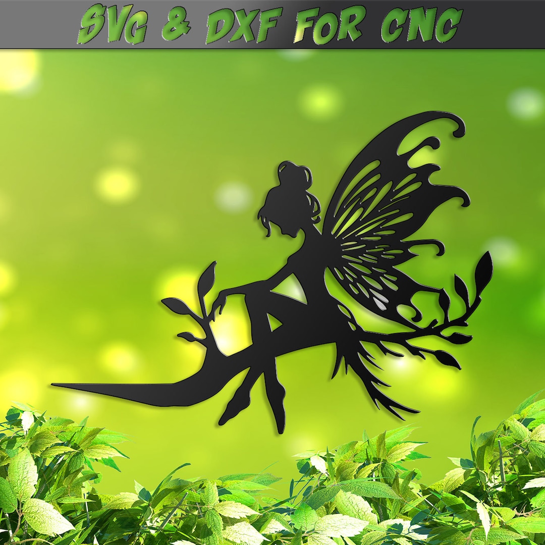 Fairy Tree Spike SVG DXF: CNC Garden Decor Sign (digital Files) - Etsy