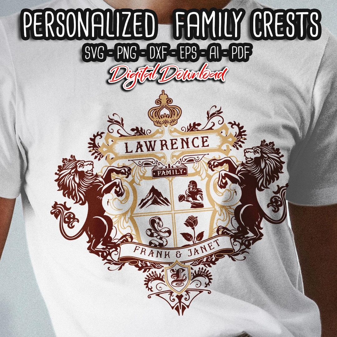 Personalized Family Crests, Coat of Arms, Crest or Shield, Heraldry ...